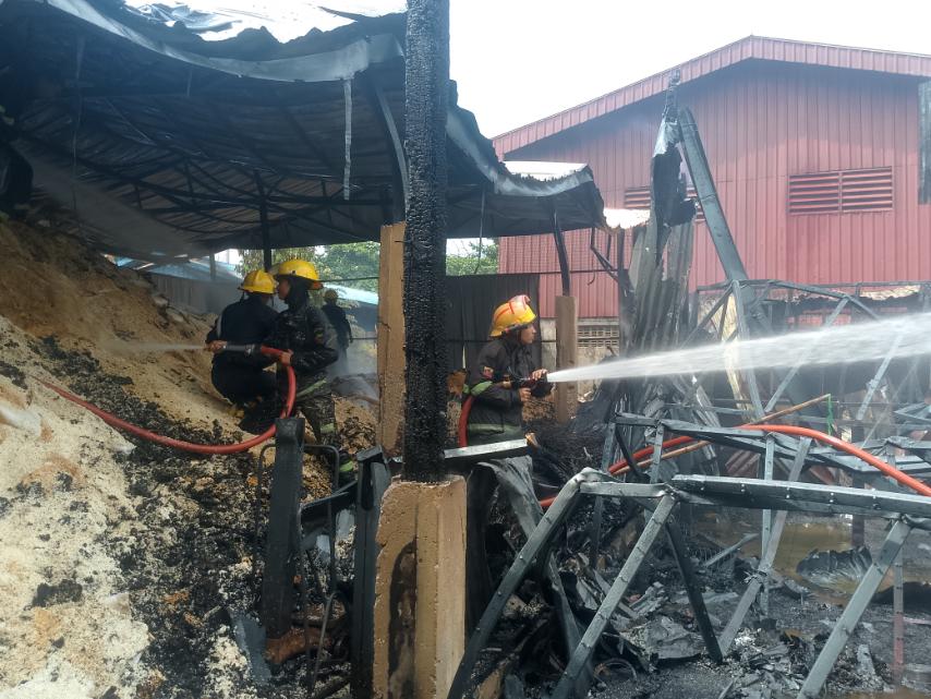 Fire Breaks Out at Industrial Zone-4 in Dagon Myothit (Seikkan ...
