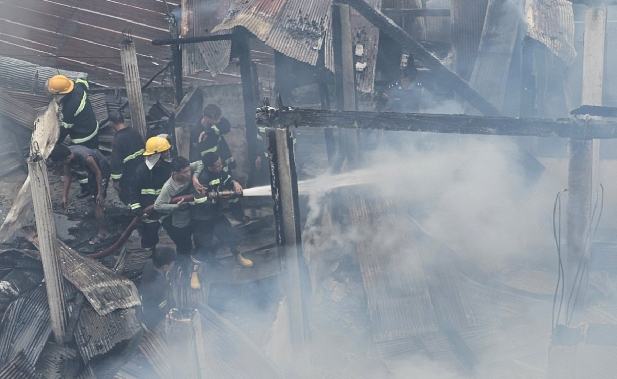 House Catches Fire in Tachilek Township | Myanmar Digital News