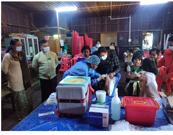 Students aged five to 12 received booster dose of COVID-19 vaccine in ...