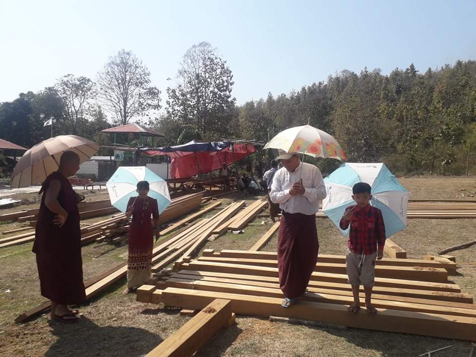 School building being constructed in Wuntho Tsp. | Myanmar Digital News