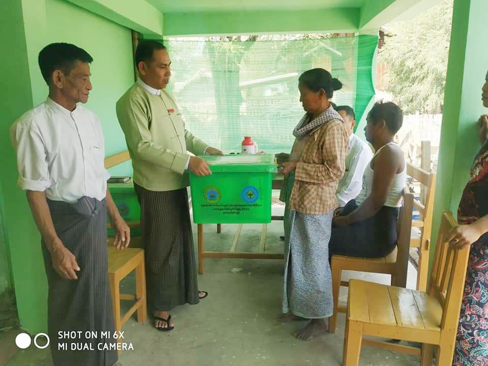 Relief items provided to fire victims in BudalinTsp. | Myanmar Digital News