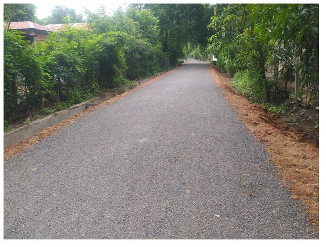 Tar paving work of road in Myothit Township completed 100% | Myanmar ...