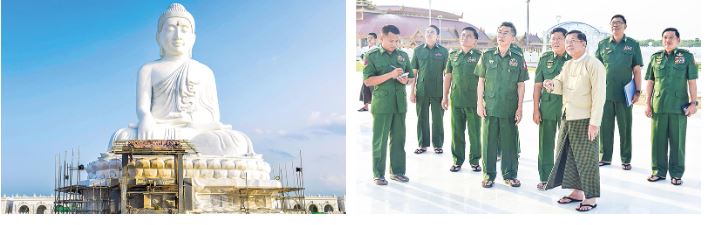 SAC Chairman Prime Minister Senior General Min Aung Hlaing inspects ...