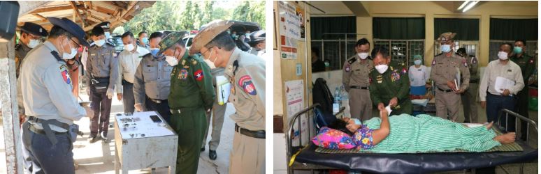 MoHA Union Minister inspects Insein Prison where parcel bombs went off ...