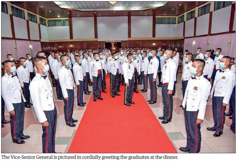Graduation dinner of 125th intake, Thiha Company, of Defence Services ...