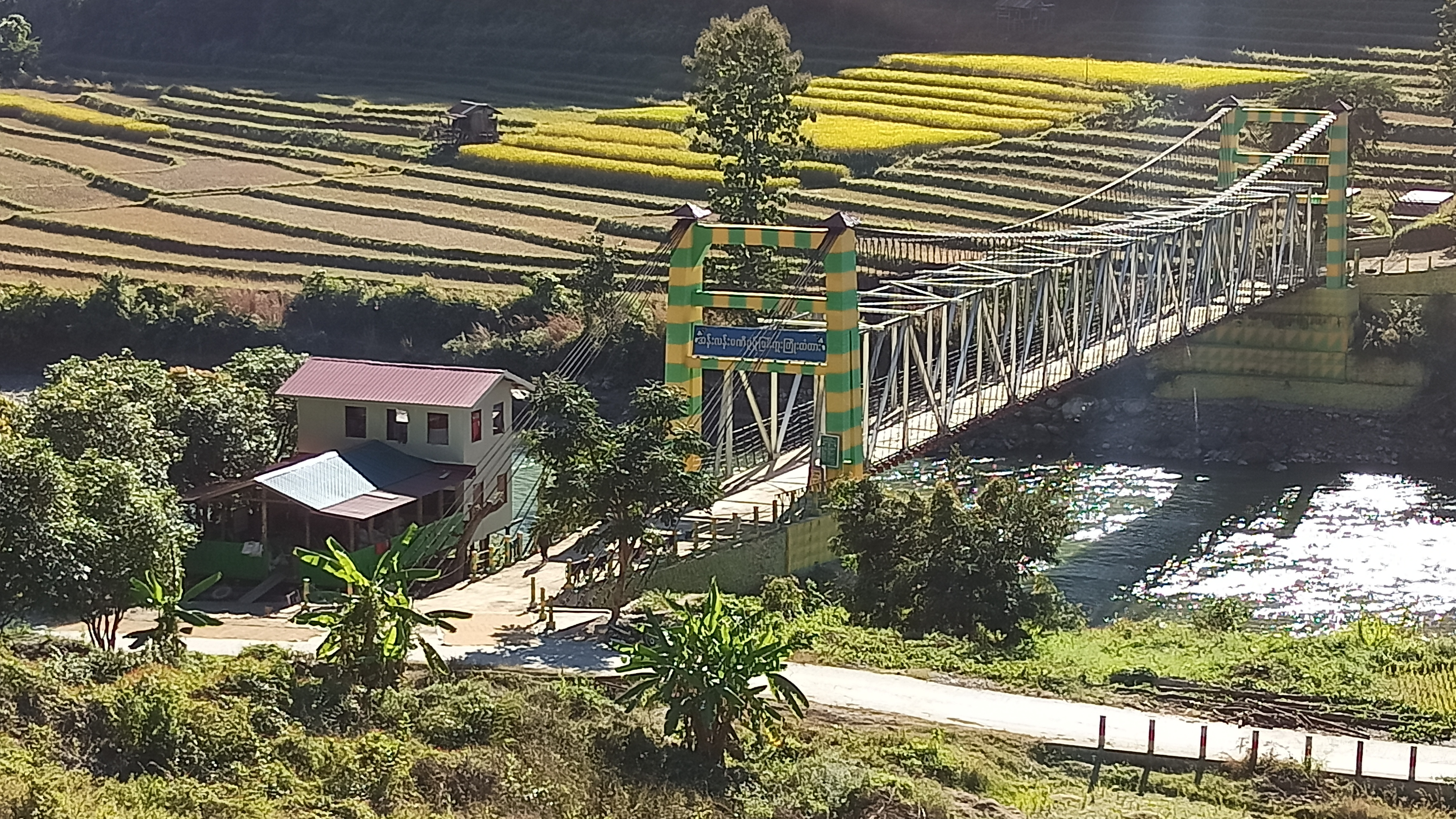 Construction of Anlan-Manipur River Suspension Bridge completed ...