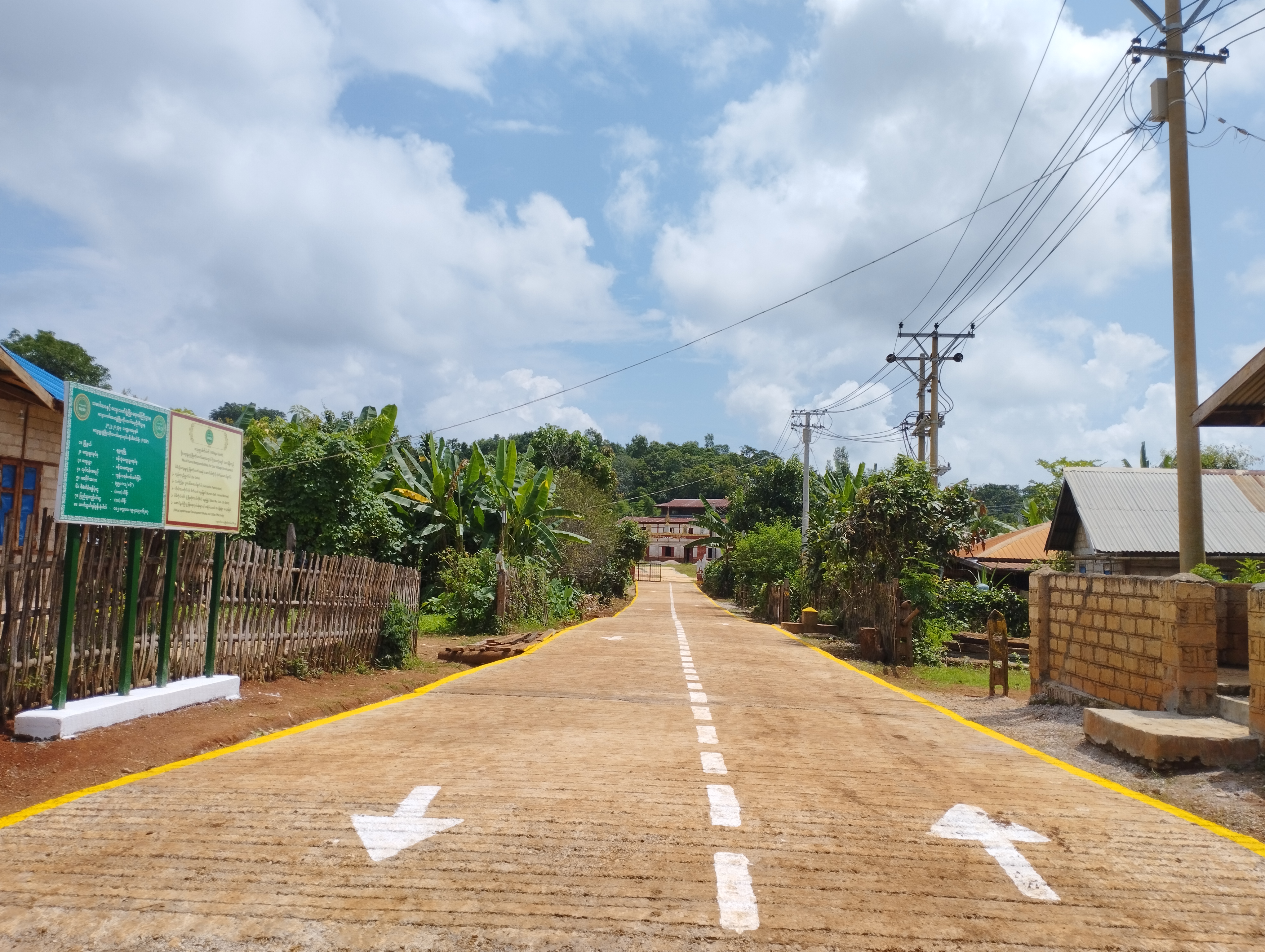 Construction of concrete roads in five villages in Namtu Township ...