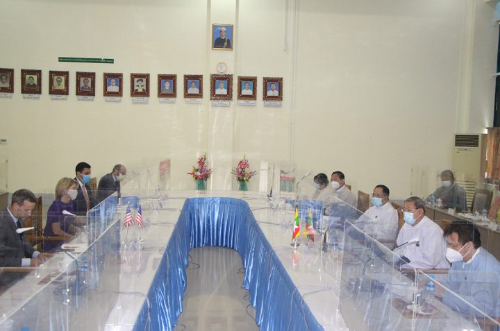 Union Minister U Soe Win receives US govt delegation | Myanmar Digital News