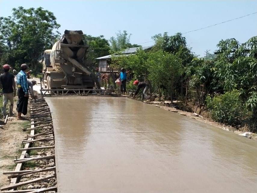 Upgraded rural road in Myothit Town 85 % completed | Myanmar Digital News